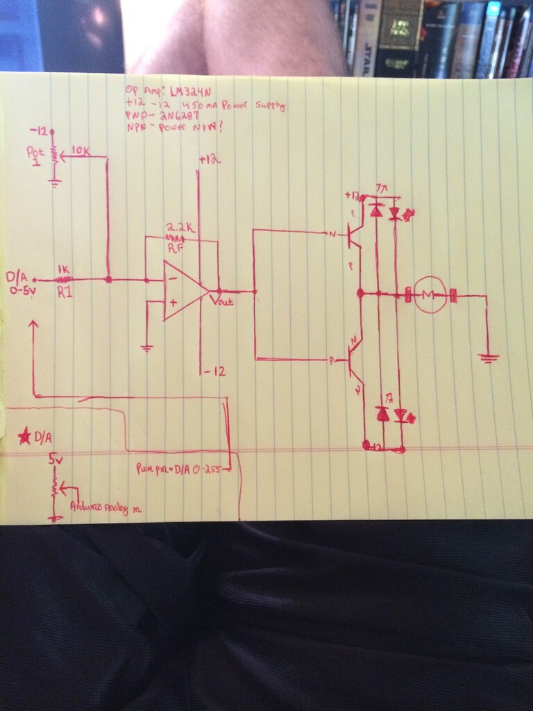 Foward and reverse op amp motor control.... - General Electronics ...