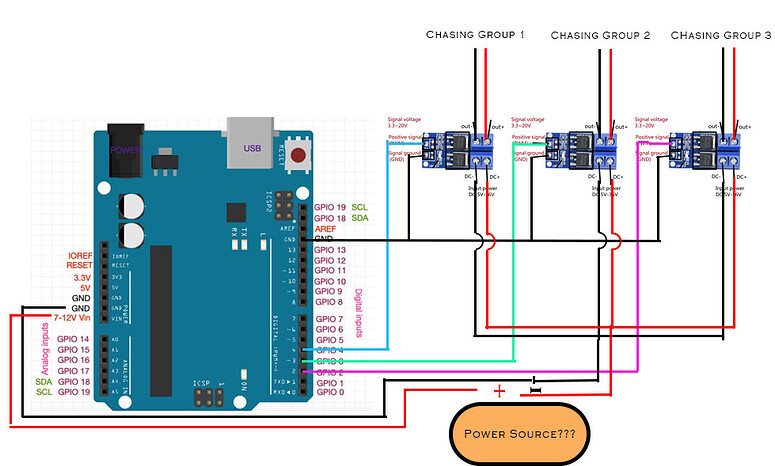 New To Arduino Need Wiring and Power Supply Help - General Guidance - Arduino Forum