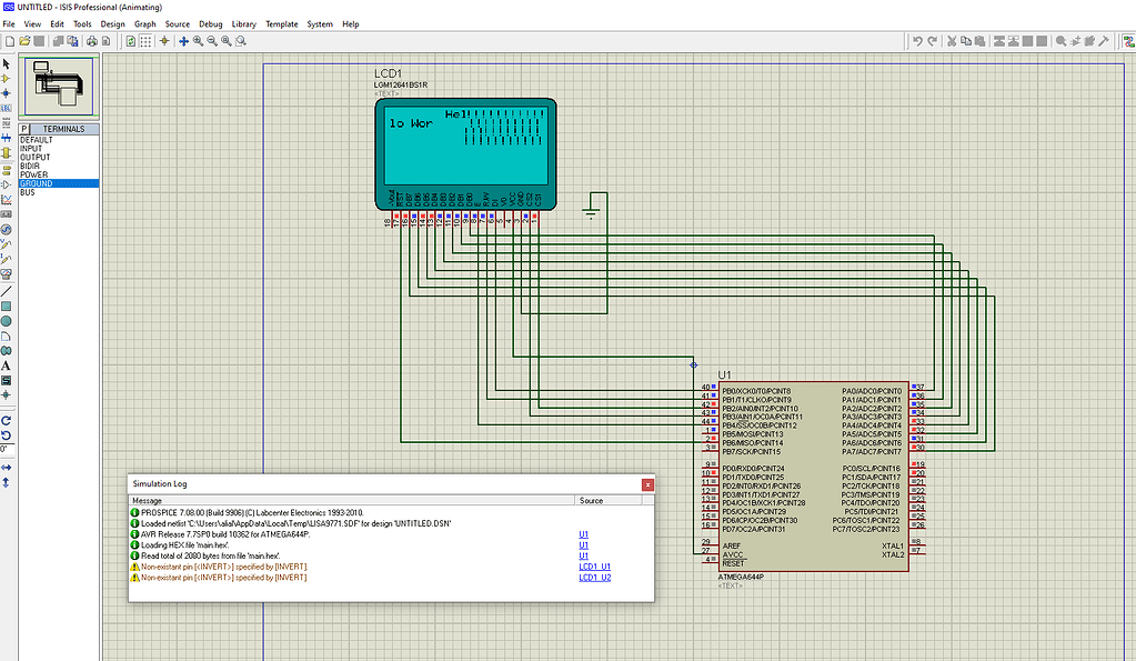Proteus Display showing only half please Help - General Discussion - Arduino Forum