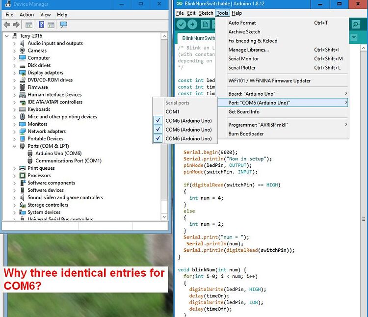 Tools > Port gives puzzling result - Programming - Arduino Forum