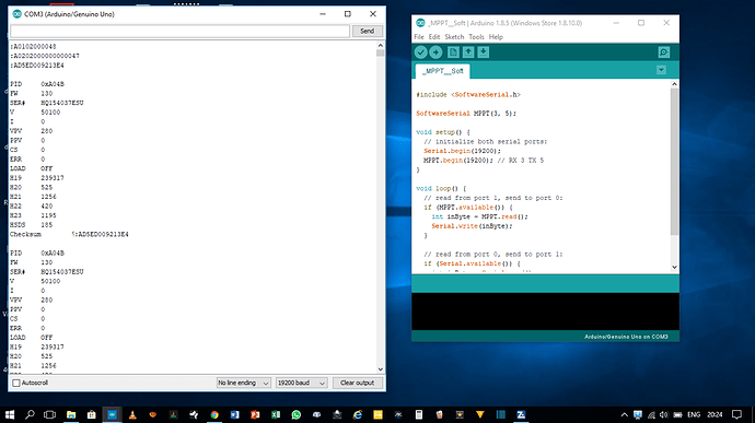 Hardware switch to switch the software serial pins being "transceived ...