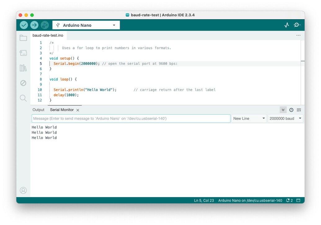 Issue With 921600 Baud Rate On Macos Ide 2 X Arduino Forum
