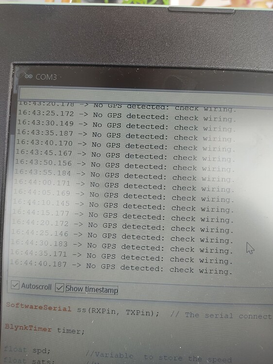 Gps tracker " No GPS detected, Check wiring" - Programming - Arduino Forum