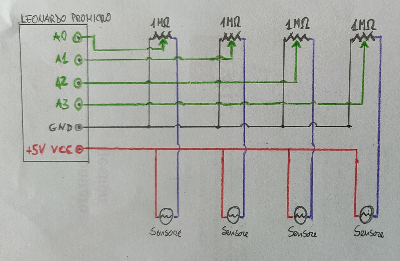 Calcolare lunghezza cavi per 9 sensori piezo - Hardware - Arduino Forum