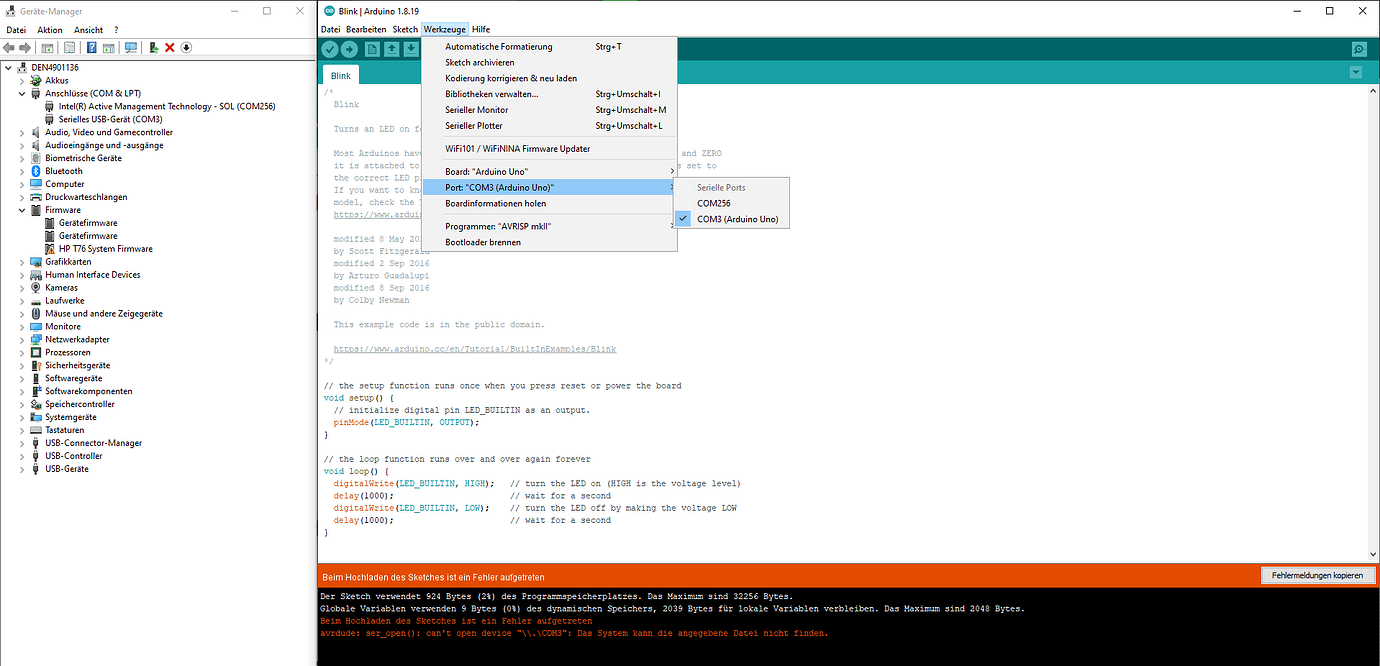 Ser_open(): can't open device - Deutsch - Arduino Forum