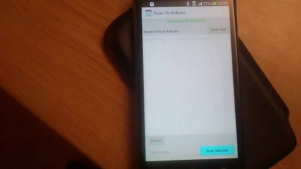 Android phone as a barcode scanner for your Arduino. - Showcase ...