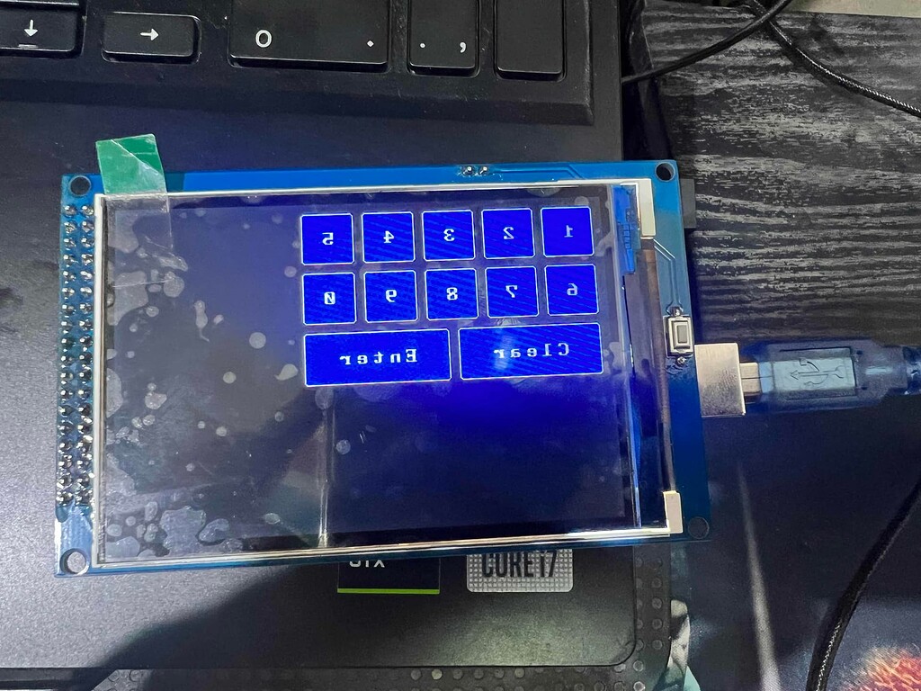 3.5 tft lcd with Arduiono mega mirrored characters and touch isnt ...