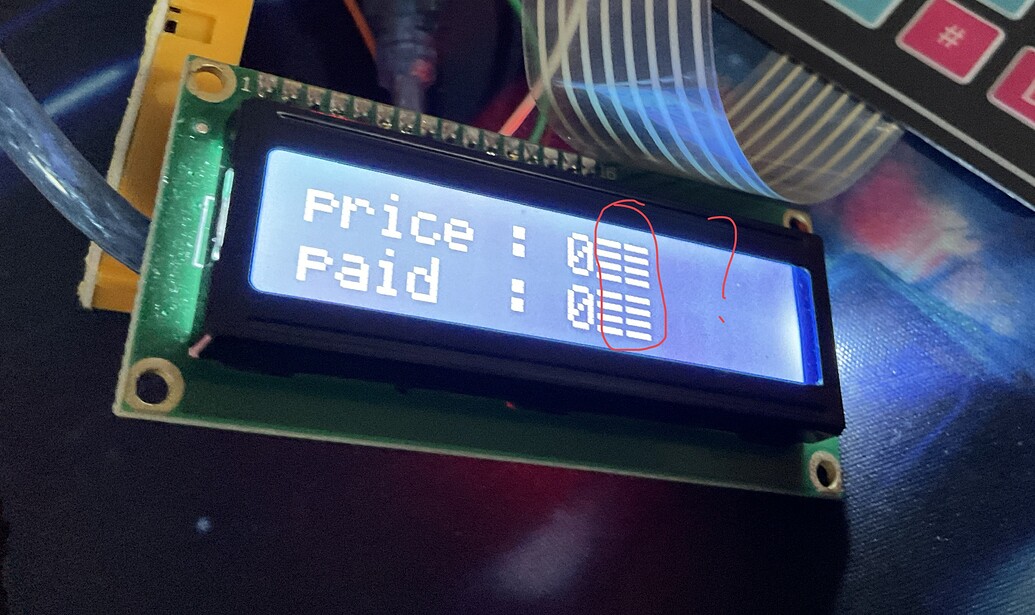 Lcd Showing Weird Symbol Displays Arduino Forum