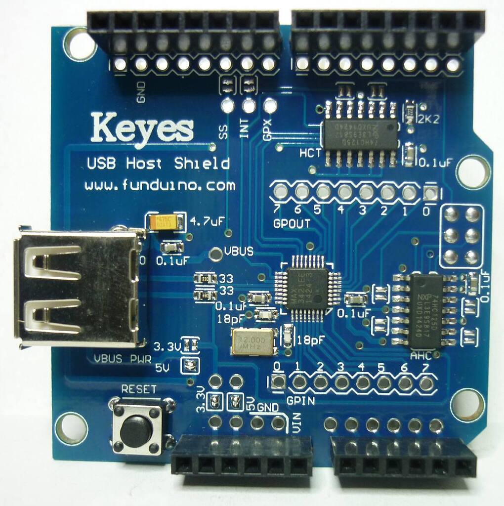 Conectar usb host shield sin tarjeta arduino - Hardware - Arduino Forum