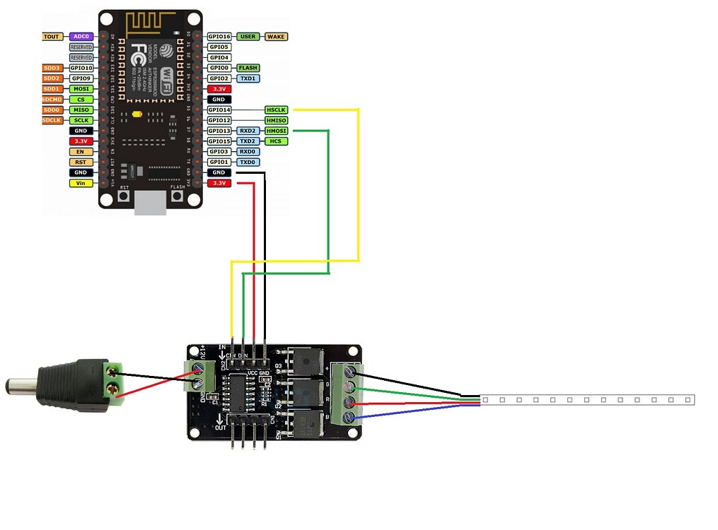 Problema con NodeMCU y módulo leds - Microcontroladores - Arduino Forum