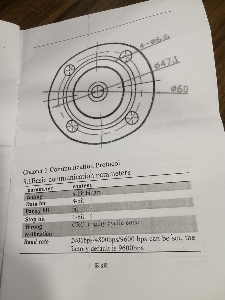 JXBS-3001-FS series wind direction sensor with MAX 485 ttl to RS485 ...