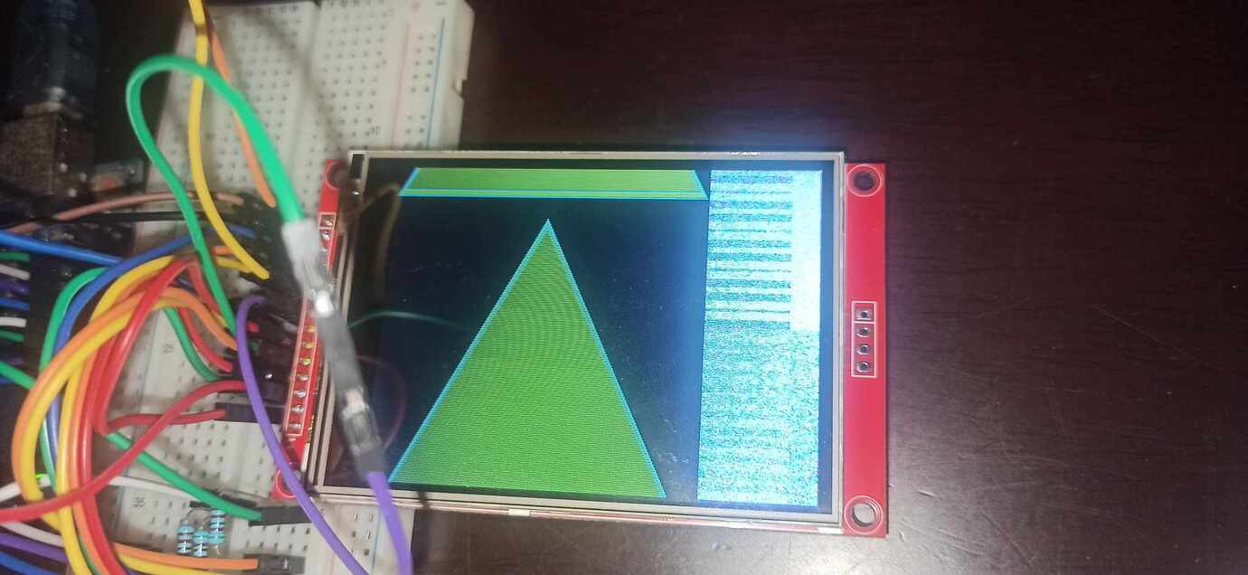 3.2 tft SPI 240x320 14P only shows half the screen - General Guidance - Arduino Forum