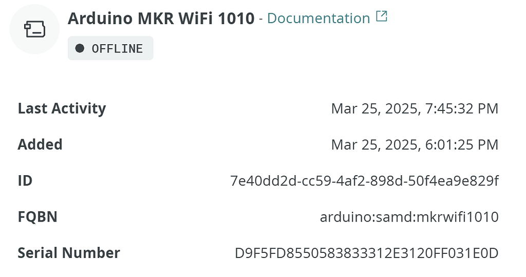 Arduino MKR 1010 Wifi Not showing online in cloud - Cloud Editor - Arduino Forum
