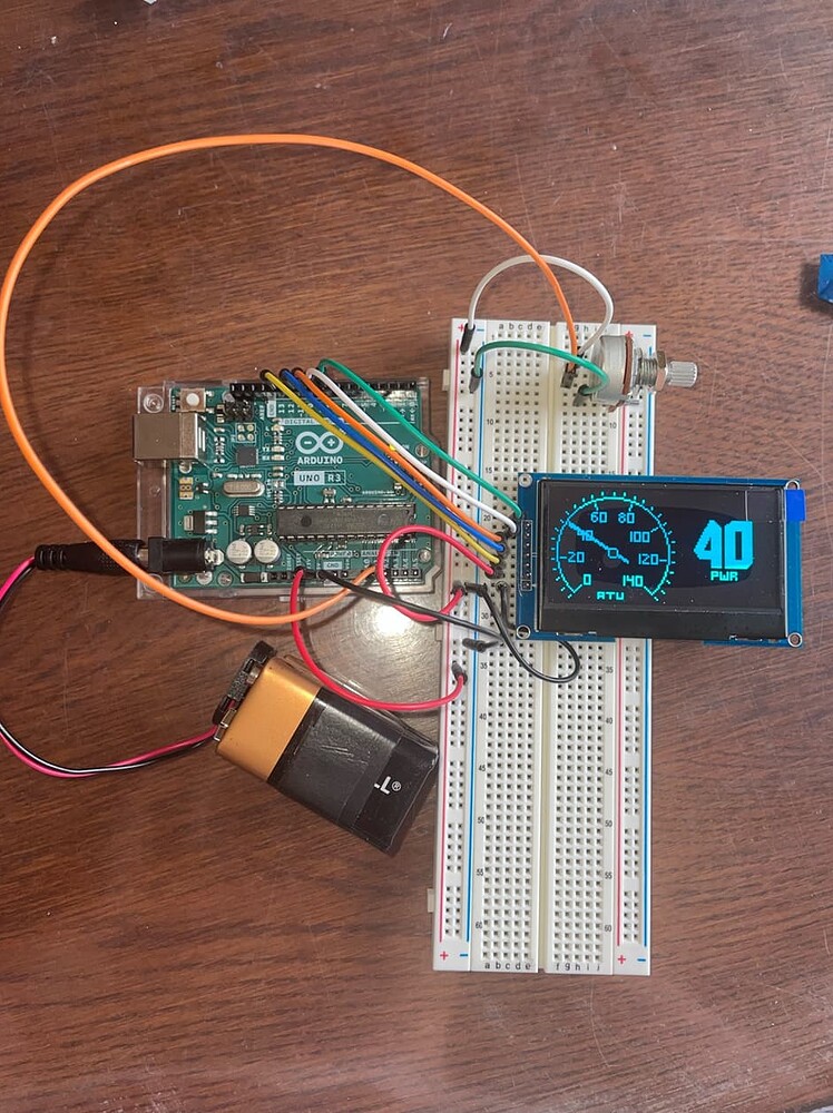 Potentiometers Controlling Motor And Servo While Motor Out Put Is 7220