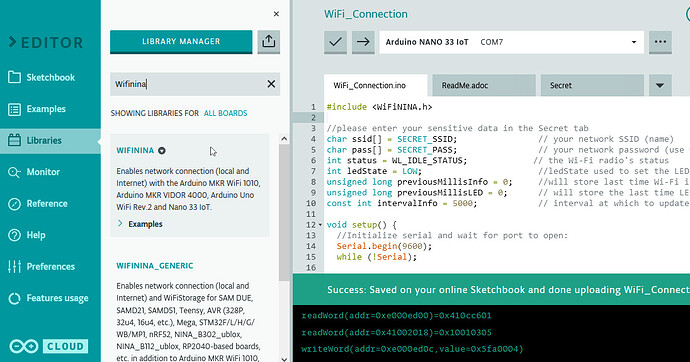 [SOLVED] Nano 33 IoT - Unsuccesful WiFi connection - Cloud IoT - Arduino Forum