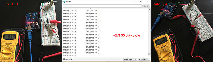 Question on how led lights up with Example: AnalogInOutSerial? - LEDs and Multiplexing - Arduino ...