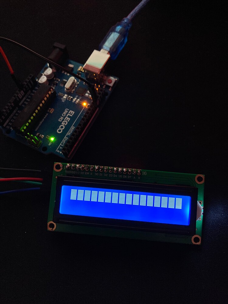 Lcd Display Mit I2c Backpack Hat Fehler Weißer Balken Deutsch