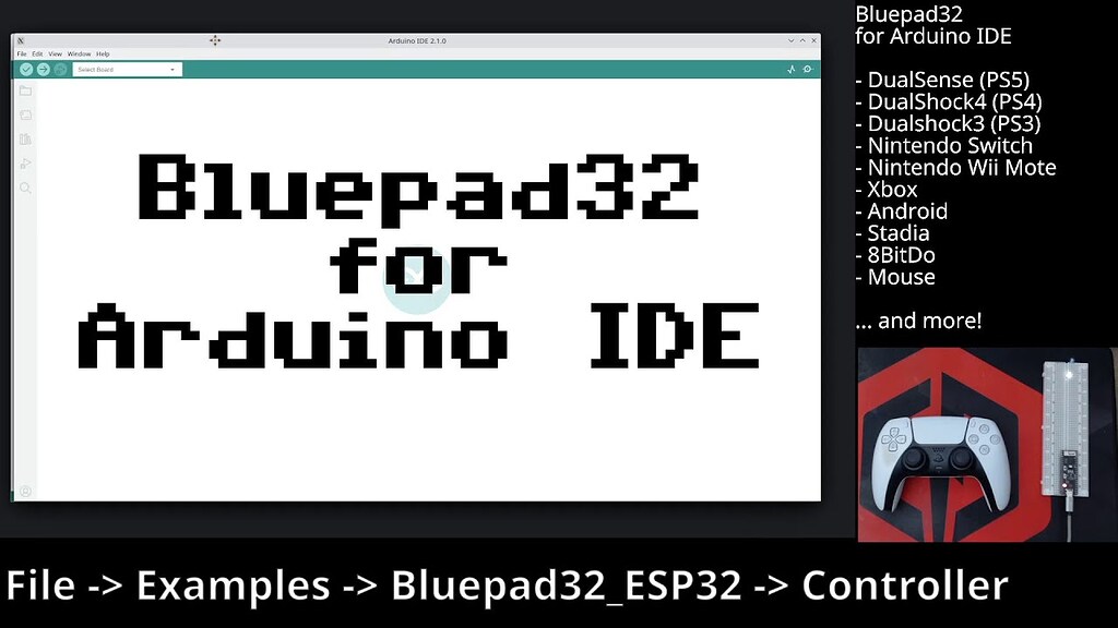 Ann Gamepad Bluetooth For Esp32 Boards Arduino Ide Robotics Arduino Forum