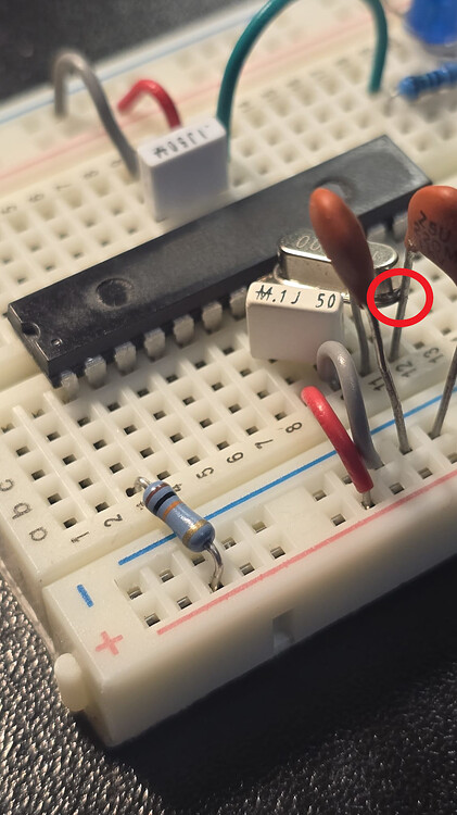 Atmega328p on breadboard not working - General Electronics - Arduino Forum