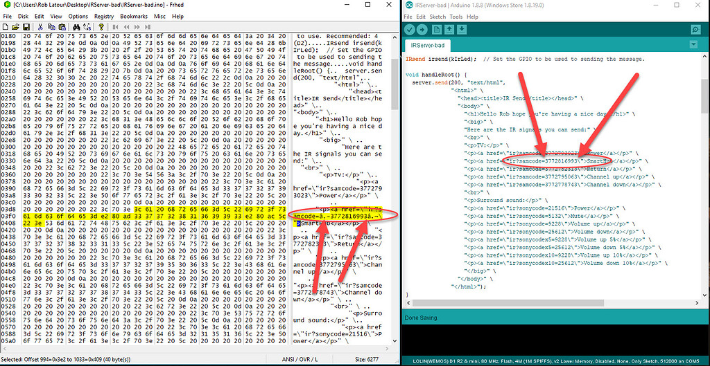 Hidden characters in .ino file - IDE 1.x - Arduino Forum