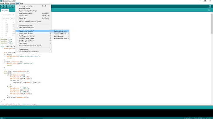 Esp32vroom32+ module sdcard - Page 2 - Français - Arduino Forum
