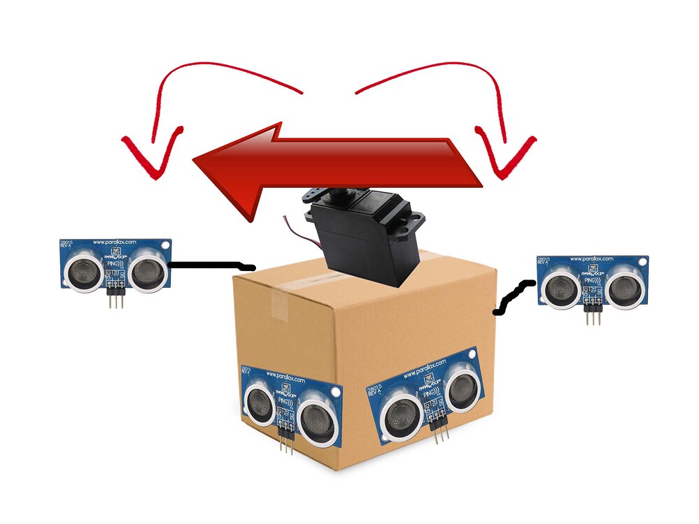 4 ping and a servo - Sensors - Arduino Forum