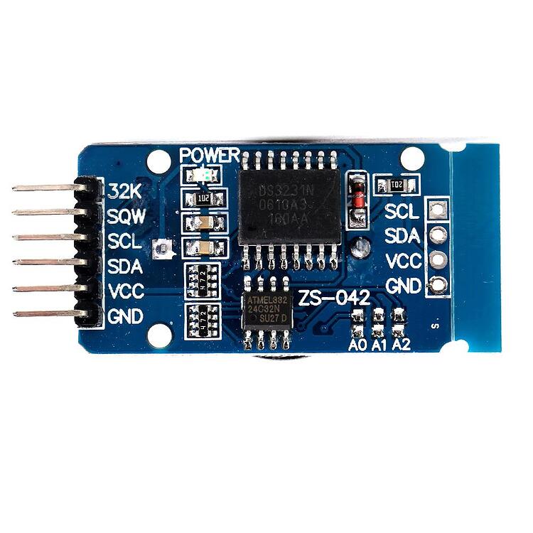 Wiring of an DS3231 AT24C32 IIC - Storage - Arduino Forum