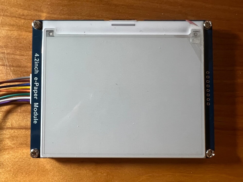 ESP32-S3 + Waveshare 4.2 e-ink + GxEPD2 - Displays - Arduino Forum