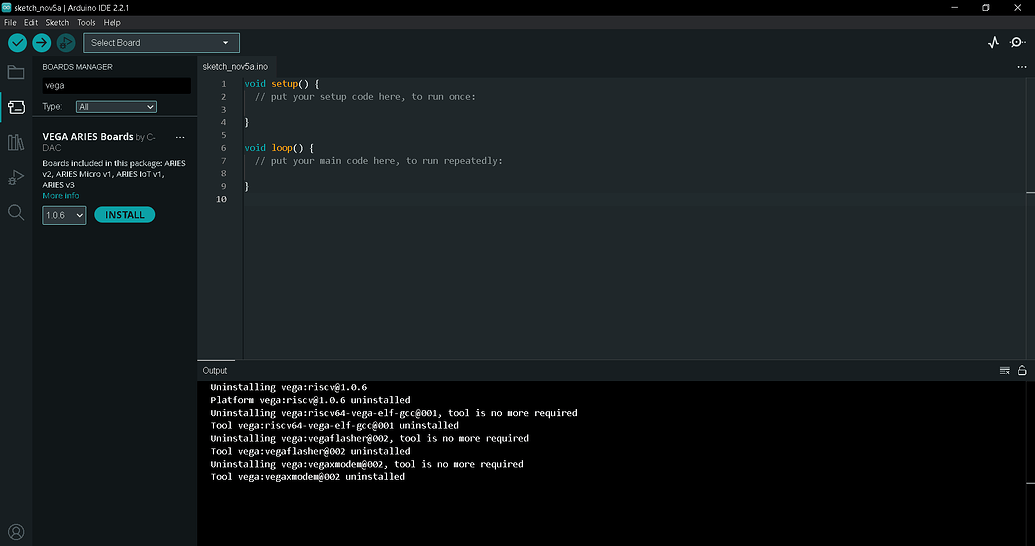 The latest version of the board is not available on Arduino IDE 2.2.1 ...