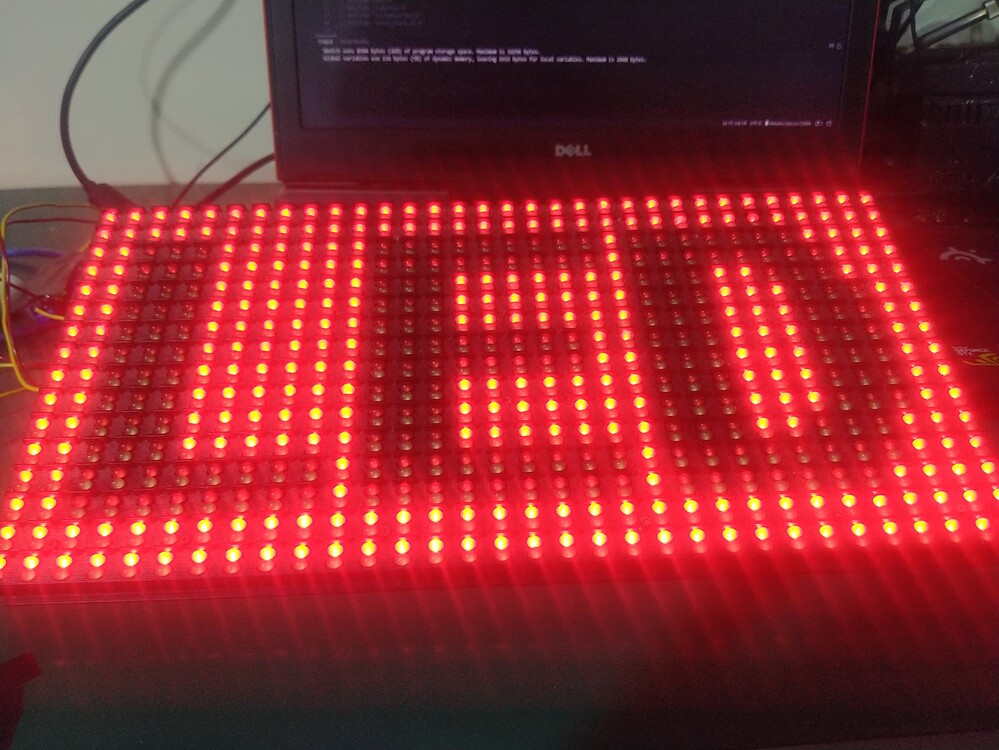 P10 LED display issue - Displays - Arduino Forum