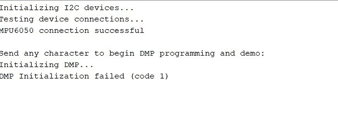 Any one can help me to know how to fix this error when i used MPU-6050 - General Guidance ...