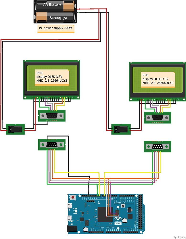 Two OLED display connected to Arduino DUE - Displays - Arduino Forum