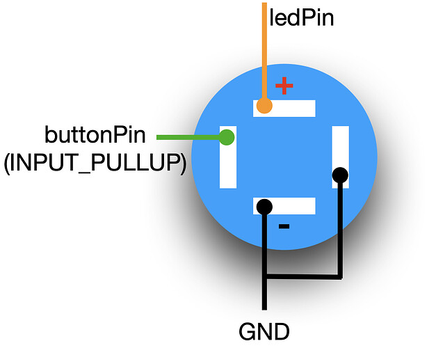 Control Led in a Led Switch Button - Programming - Arduino Forum