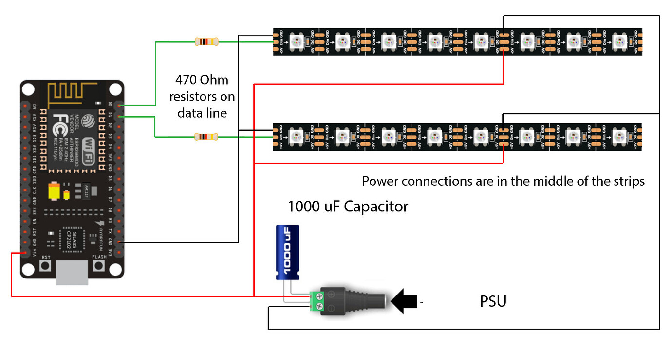 Addressable LEDs (Fried?) - General Guidance - Arduino Forum