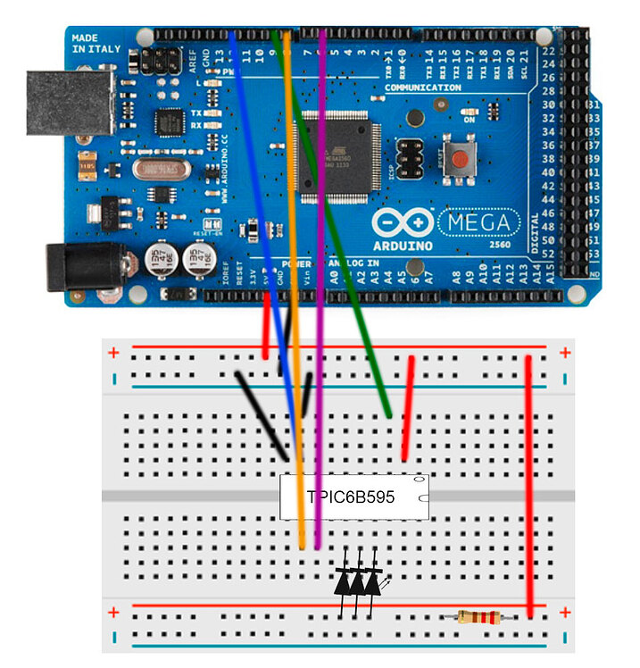 TPIC6B595 no dimmer with PWM - LEDs and Multiplexing - Arduino Forum