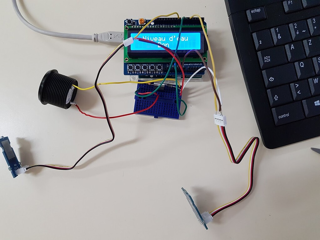 Problème Avec écran Lcd Et Capteurs De Niveau Deau Français Arduino Forum 
