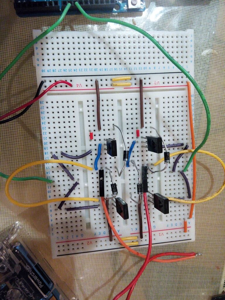 H-Bridge issue - Motors, Mechanics, Power and CNC - Arduino Forum