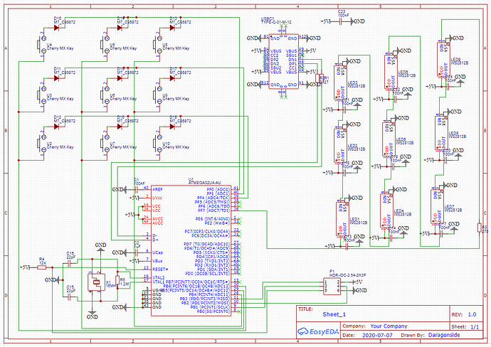 Atmega32u4 on custom circuit doesnt run code. - 3rd Party Boards - Arduino Forum