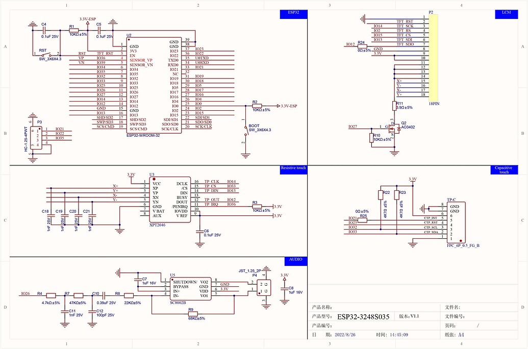 ESP32 Sunton ESP32-3248S035 I2C - General Guidance - Arduino Forum
