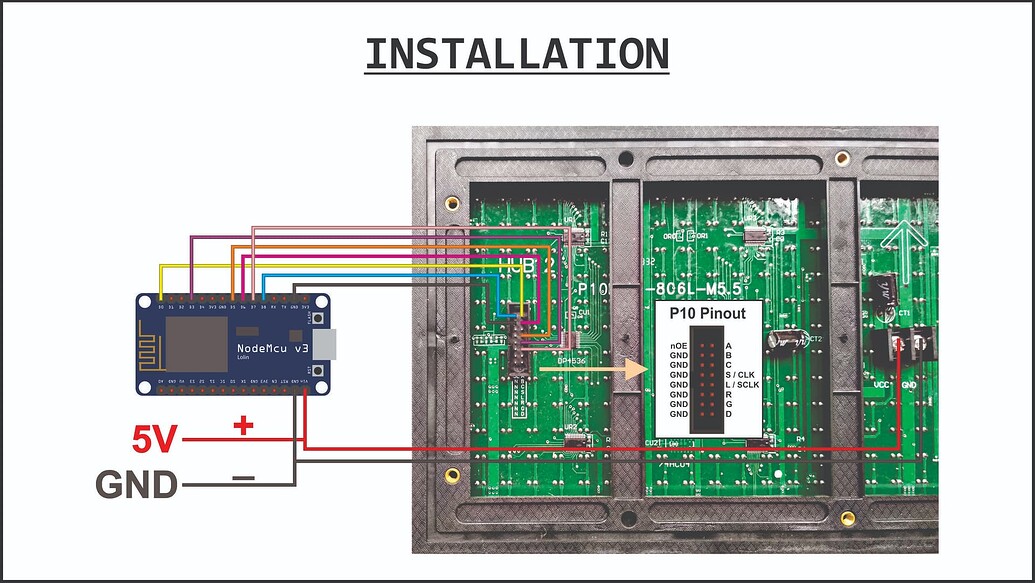 How To Display Image 80x40 Dot P4 Led With Esp32 Dev Module Displays Arduino Forum