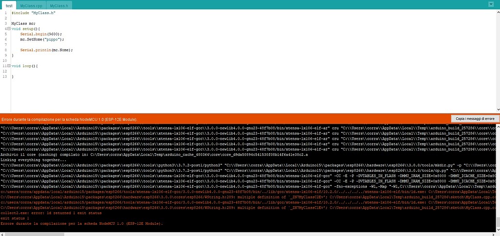 Using A Class From A Separate Cpp Is Not Working Programming Arduino Forum
