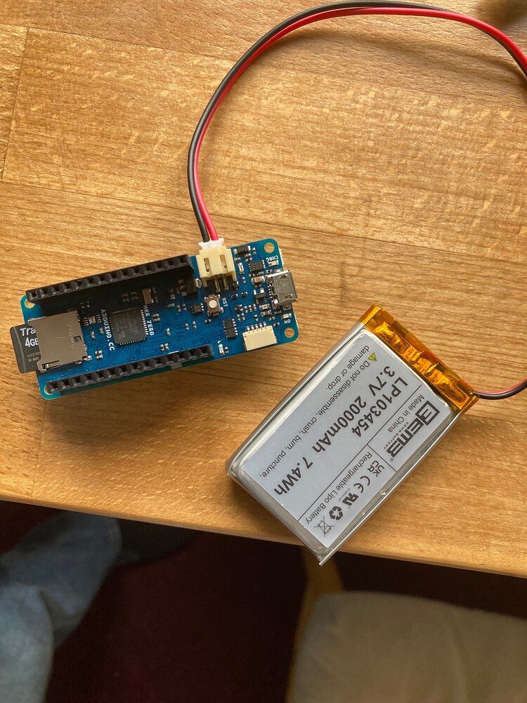 MKR Zero running on battery - MKR Zero - Arduino Forum