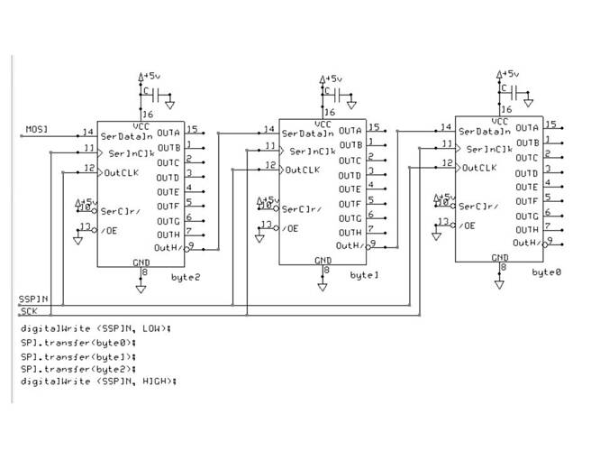 Drive 10 LED´s with Arduino Nano and Shift Register - General ...