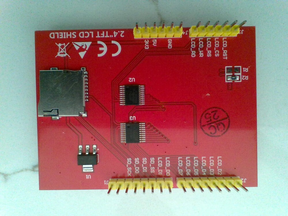 TFT 2.4 inch screen isn't working - Networking, Protocols, and Devices - Arduino Forum