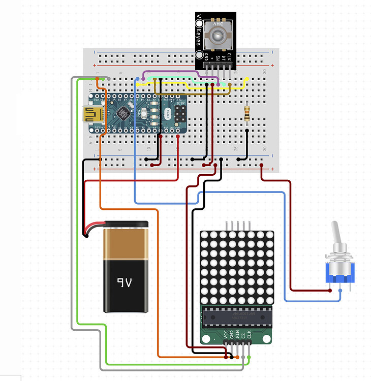 Led dot matrix not working, likely a problem with power or bad solder ...