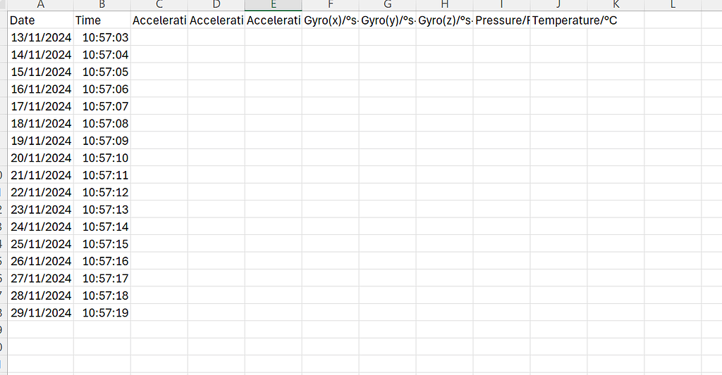 Help needed with writing data to a CSV on an SD card - Programming ...