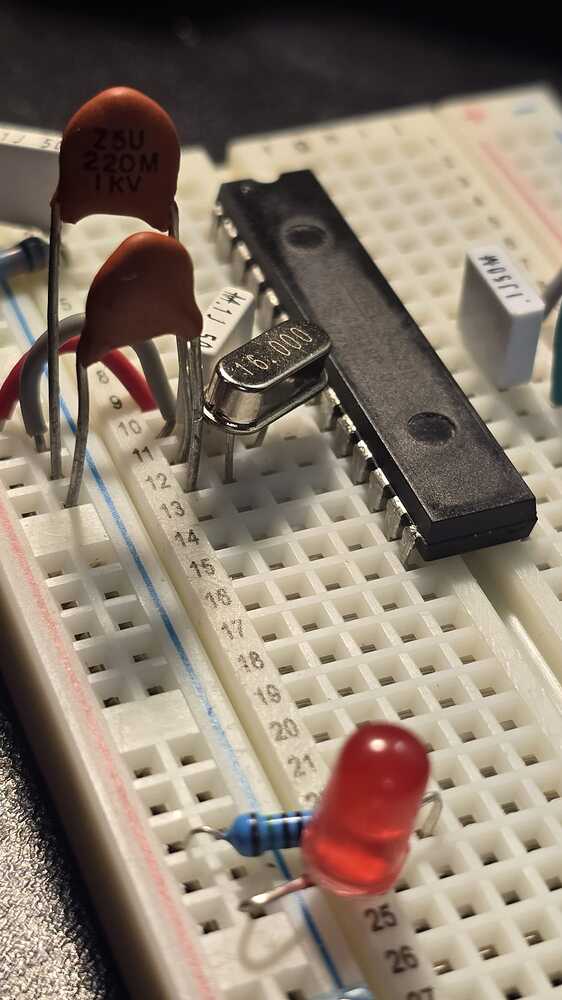 Atmega328p on breadboard not working - General Electronics - Arduino Forum