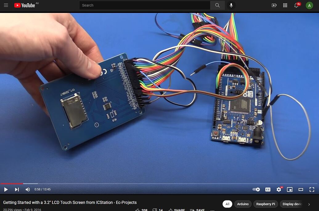 Arduino 3.2" TFT Touchscreen Mega mirrored/reversed - Car LCD gauge project - Displays - Arduino ...