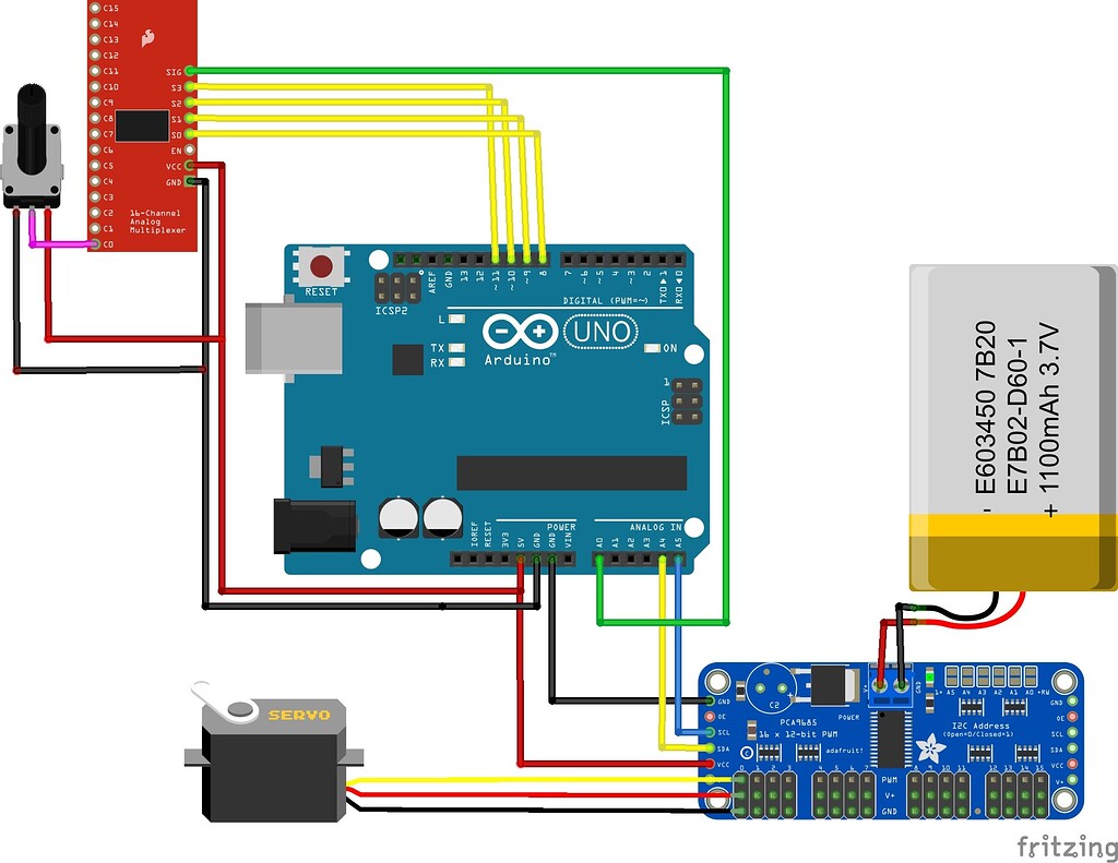 multiplexer to servo controller guidance needed - Programming - Arduino Forum