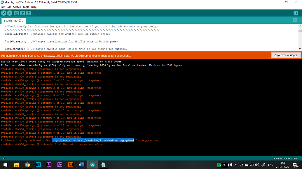 Arduino Not uploading - IDE 1.x - Arduino Forum
